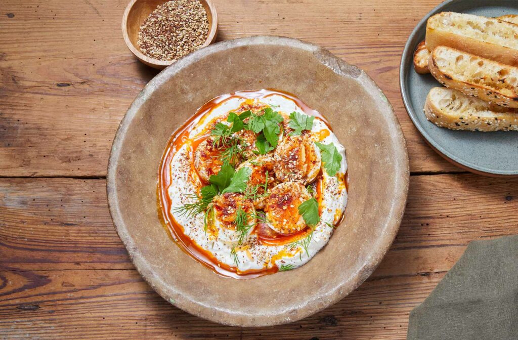 Za'atar Eggs with Yoghurt & Chilli Butter - Jalna Yoghurt