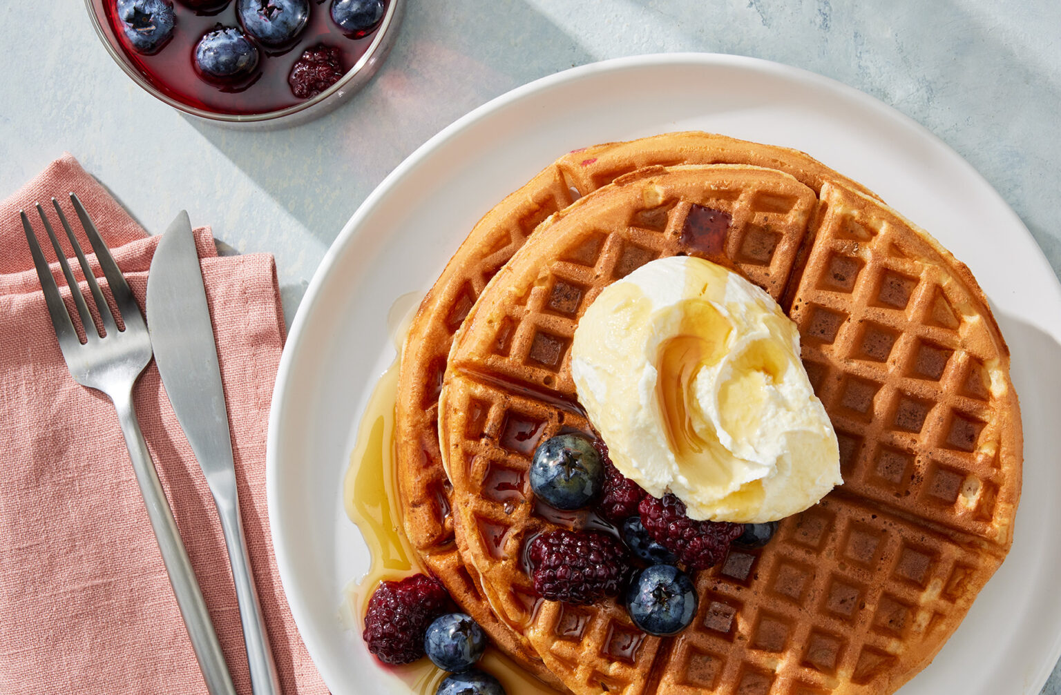 Greek Yoghurt Waffles - Jalna Yoghurt